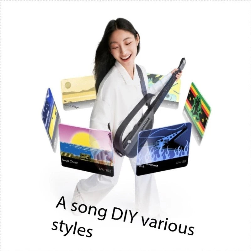 Foldable Travel Liberlive C2 Stringless Smart Guitar with Solo Mode